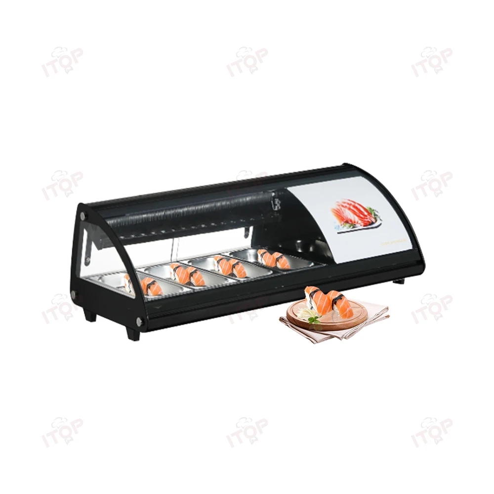 Japanese Sushi Display Cabinet Table Countertop Salad Seafood Cooler ...