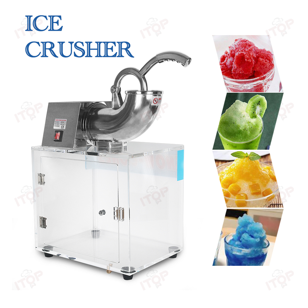 Electric Ice Crusher Shaver Machine With Large Container