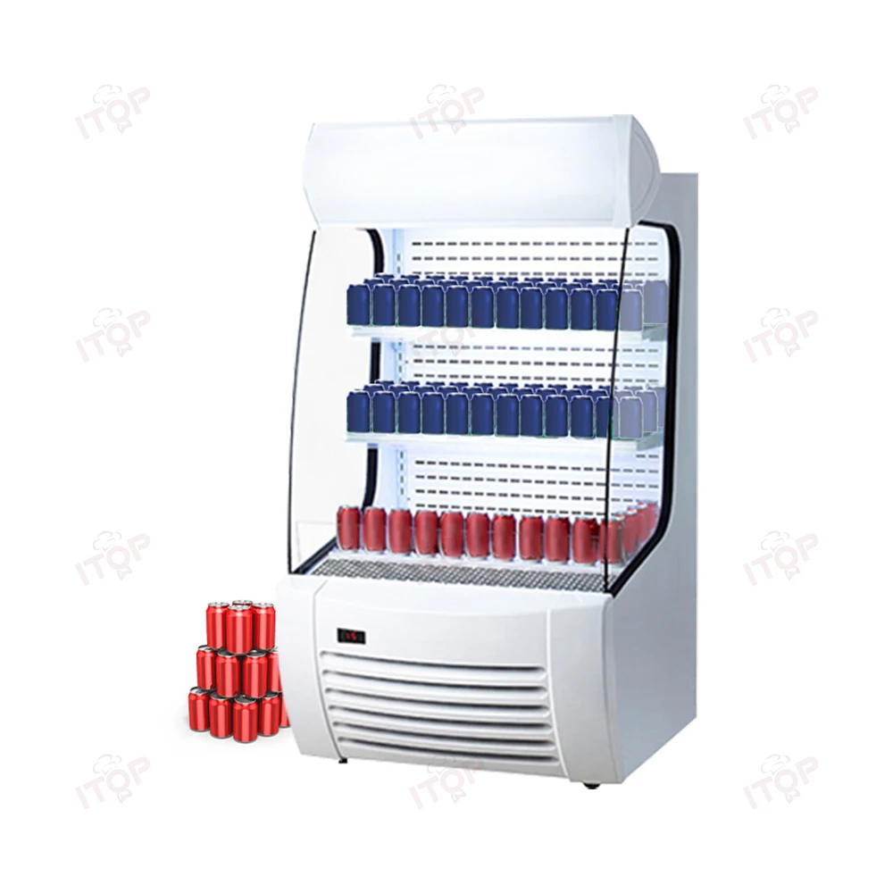 360L Frost Free Multi-deck Open Showcase Drinkings Refrigerated Display ...