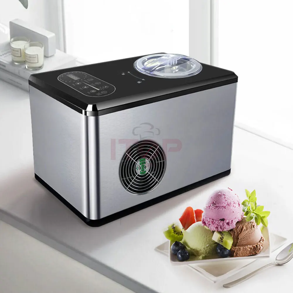 Cheap Price Mini Soft Ice Cream Machine 1.5L Bucket For Home DIY Gelato ...