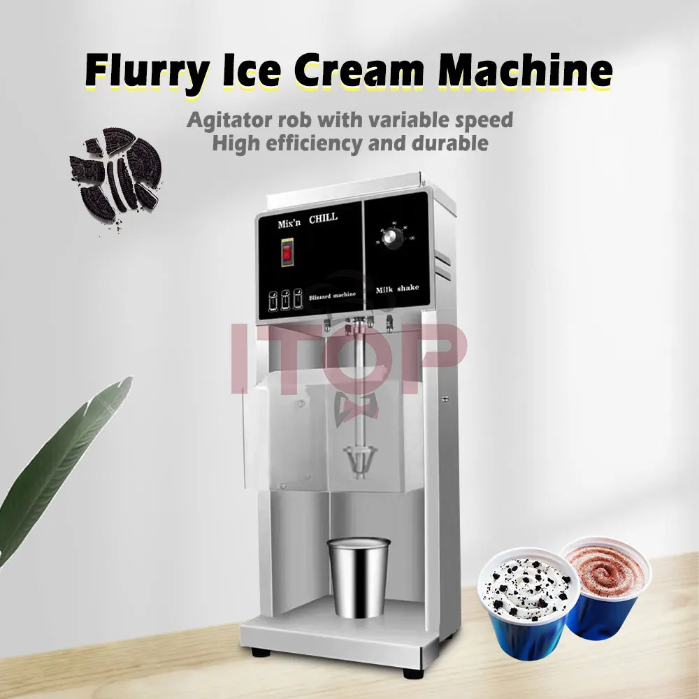 Electric Ice Cream Mixer Machine Blizzard Maker Shaker Blender Ice ...