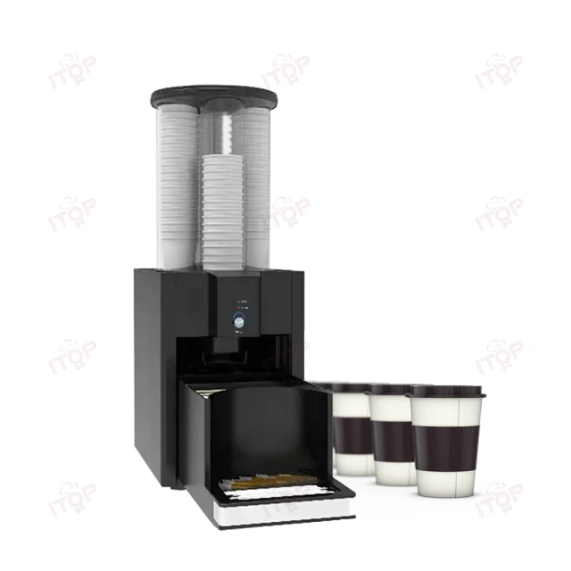 Countertop Disposable Plastic Paper Cup Beverage Coffee Cup Dispenser ...