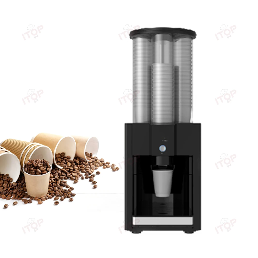 Countertop Disposable Plastic Paper Cup Beverage Coffee Cup Dispenser ...