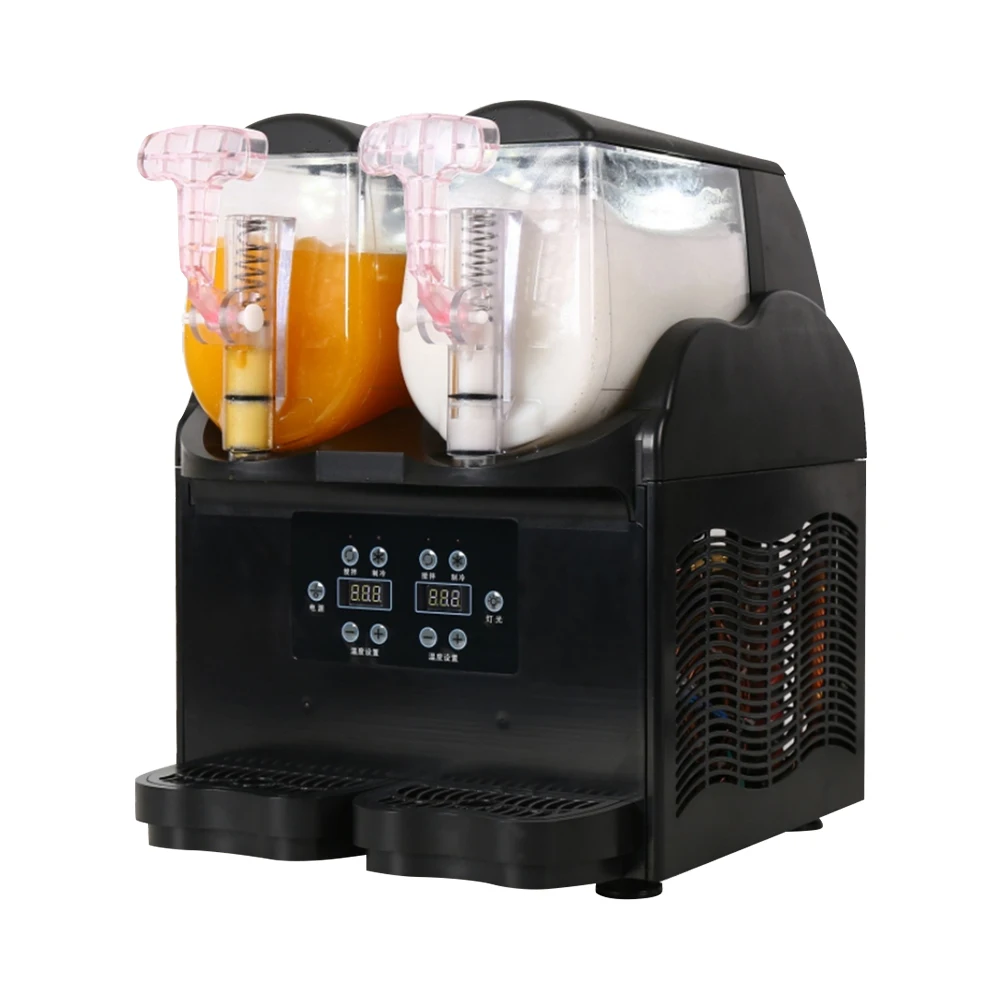 Double Barrels Commercial Slush slushie Maker Slushie Machine ...