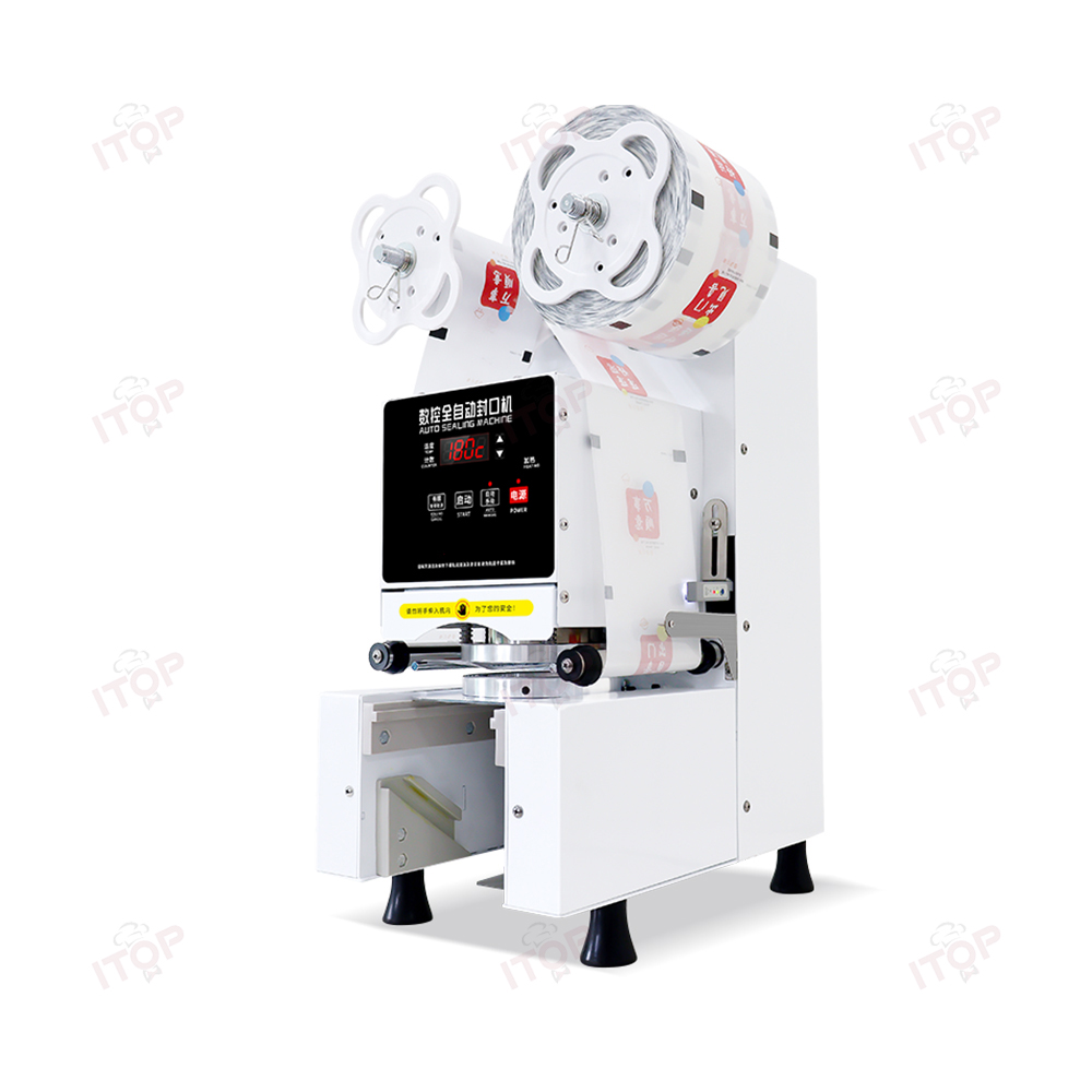 High Speed 600pcs/hour 90/95/98/120mm PP Plastic Cup Sealing Machine ...