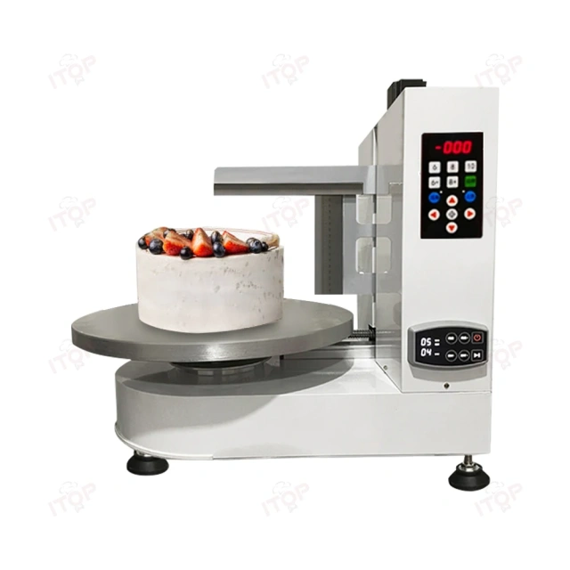 Commercial Automatic Cream Cake Coating Smoothing Icing Smoother Machine