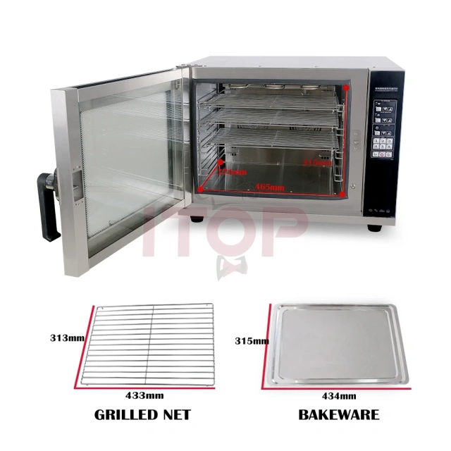 Hot Air Home Bakery Oven 4 Layers Electric Convection Baking Oven