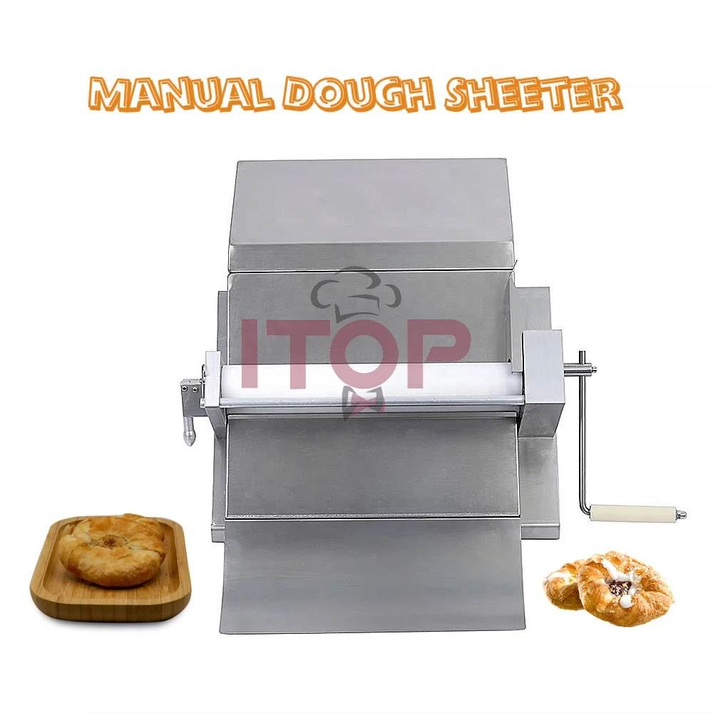 ITOP Commercial Table Top Manual Croissant Bread Dough Sheeter Machine ...