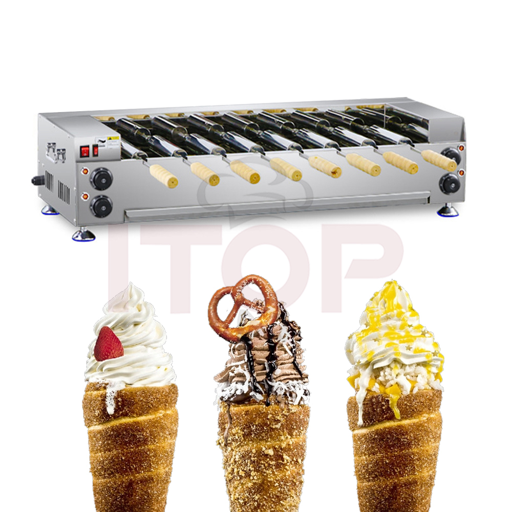 Hungary Kurtos Kalacs Oven Machine Chimney Cake Baking Machine 8 pcs ...