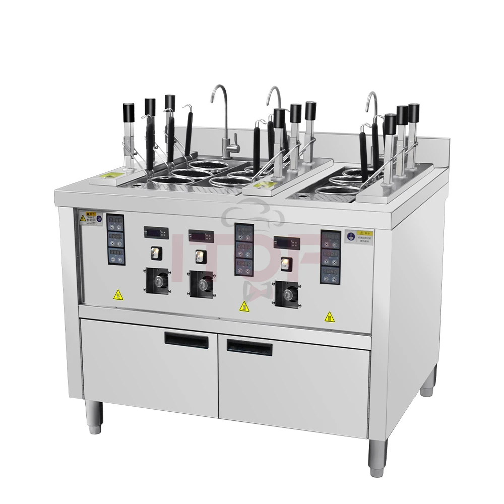 180 Bowls Electric Noodle Pasta Cooker Vending Machine Dumpling Cooking ...