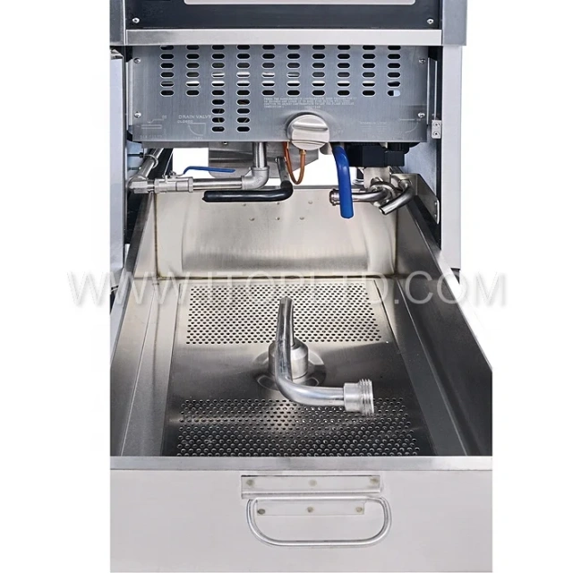 Computer Panel Commercial Stainless Steel Electric Gas Chicken Pressure Fryer With Oil Filting ...