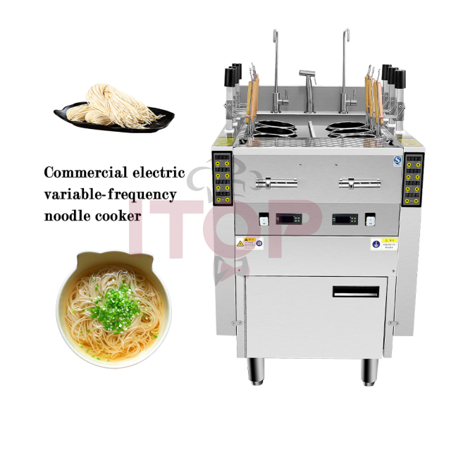 6 Heads Automatic Lift-up Electric Noodle Cooker Commercial Noodle Boiler Machine Pasta Cooker