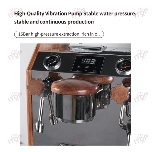 Dual Boiler Vibration Pump Semi-auto Coffee Maker Commercial Dual ...