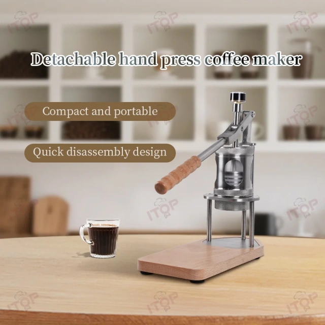 Manual Portable Single Cup Mini Pressure Coffee Maker Hand Pressure ...