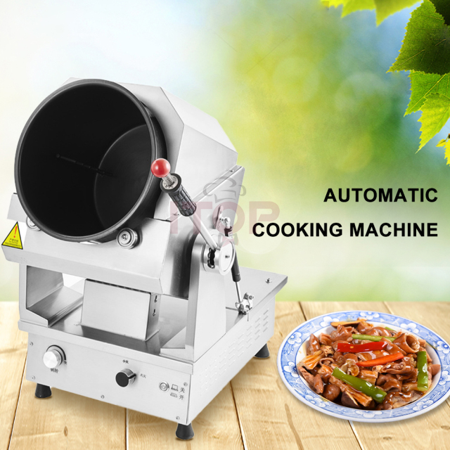 Restaurant Intelligent Gas Cooking Robot Cooker Automatic Rotating Wok ...