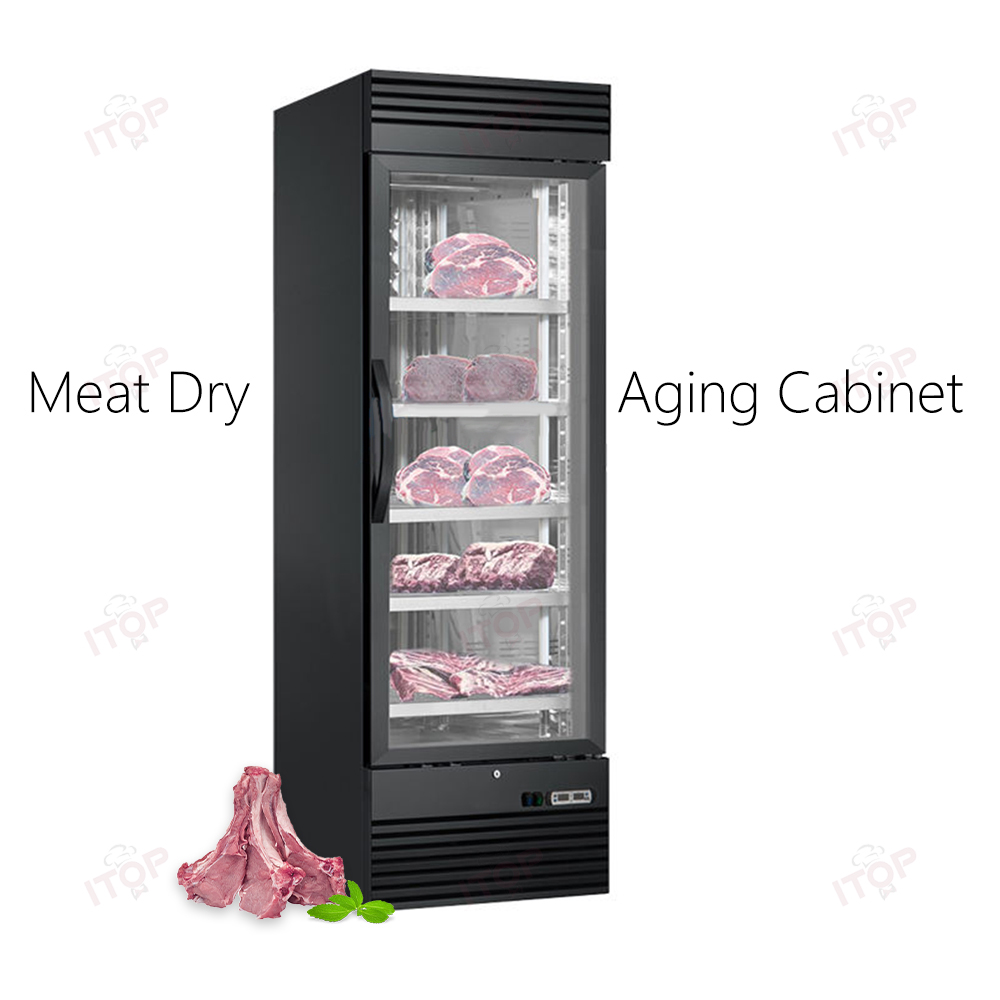 500L Single Door Display Cheese Meat Aging Curing Cabinet Salami Steak ...