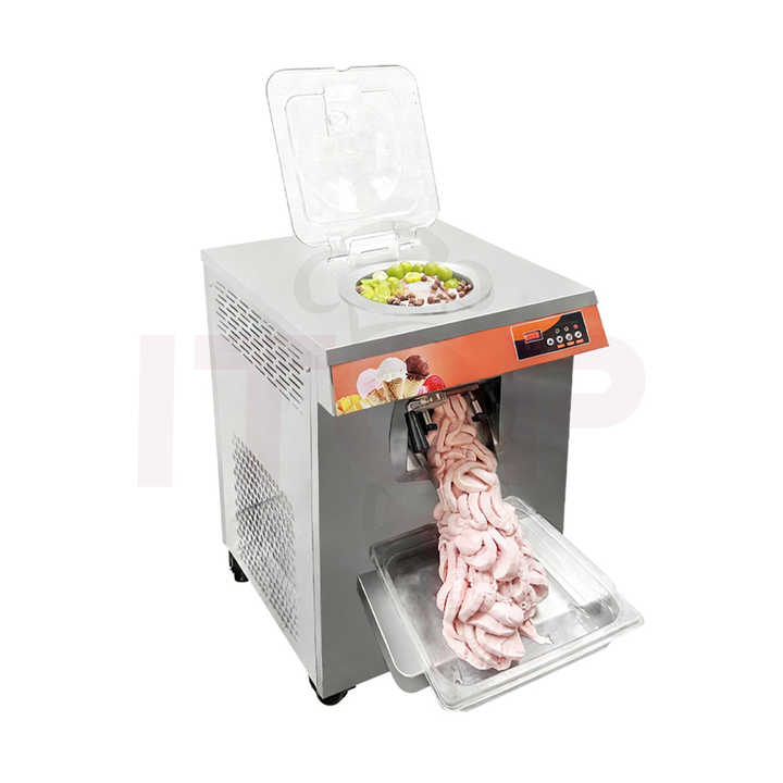 4 in 1 Dry and Fresh Fruit Vertical Batch Freezer/ Scoop Artisan Gelato ...