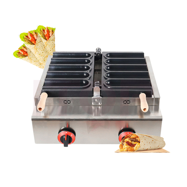 Commercial Gas Chicken 5 Five Wraps Toaster Barbecue Burrito Baker ...
