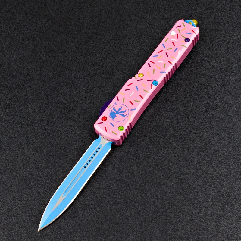 MT Donut UTX-70 AUTO OTF Knife 3.34" D2 Plain Blade, Aviation Aluminum ...