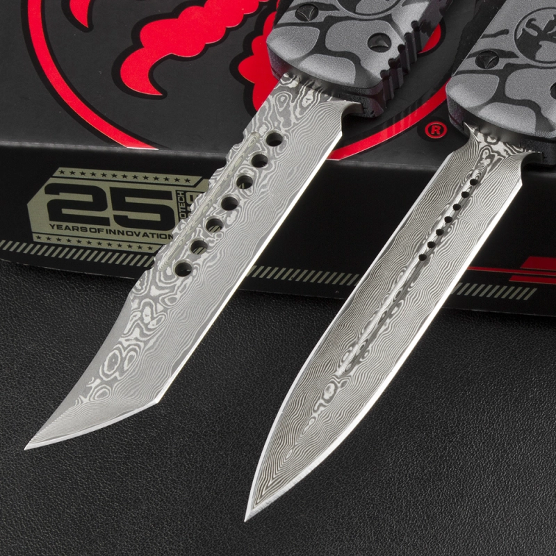 MT 3D UTX-70 Ultratech AUTO OTF Knife 3.34″ Damascus