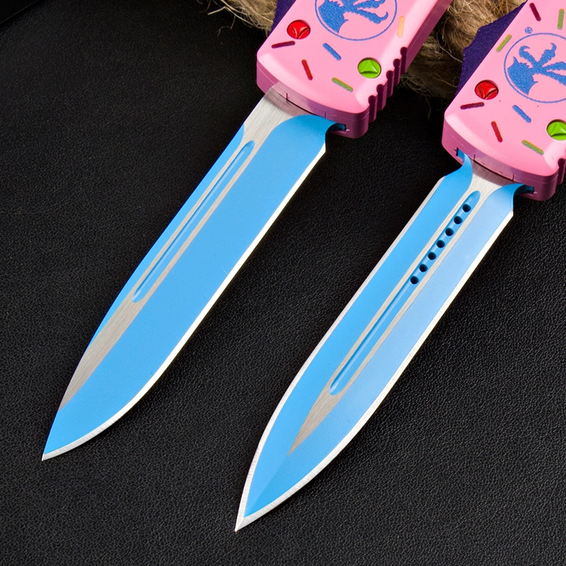 MT Donut UTX-70 AUTO OTF Knife 3.34" D2 Plain Blade, Aviation Aluminum ...