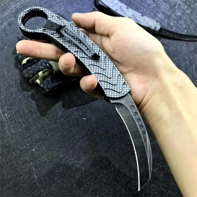 MT Claw Karambit Spirit bird AUTO OTF Knife 3.14" 440c Blade, Zinc ...