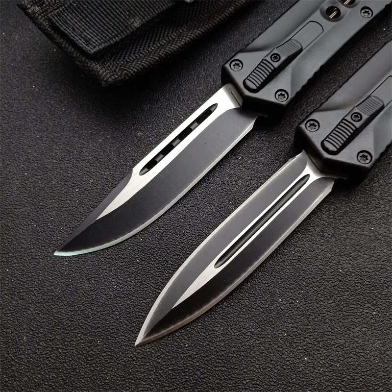 MT Eight Holes OTF AUTO Knife 3.74" 440 Plain Blade, Zinc Aluminum ...