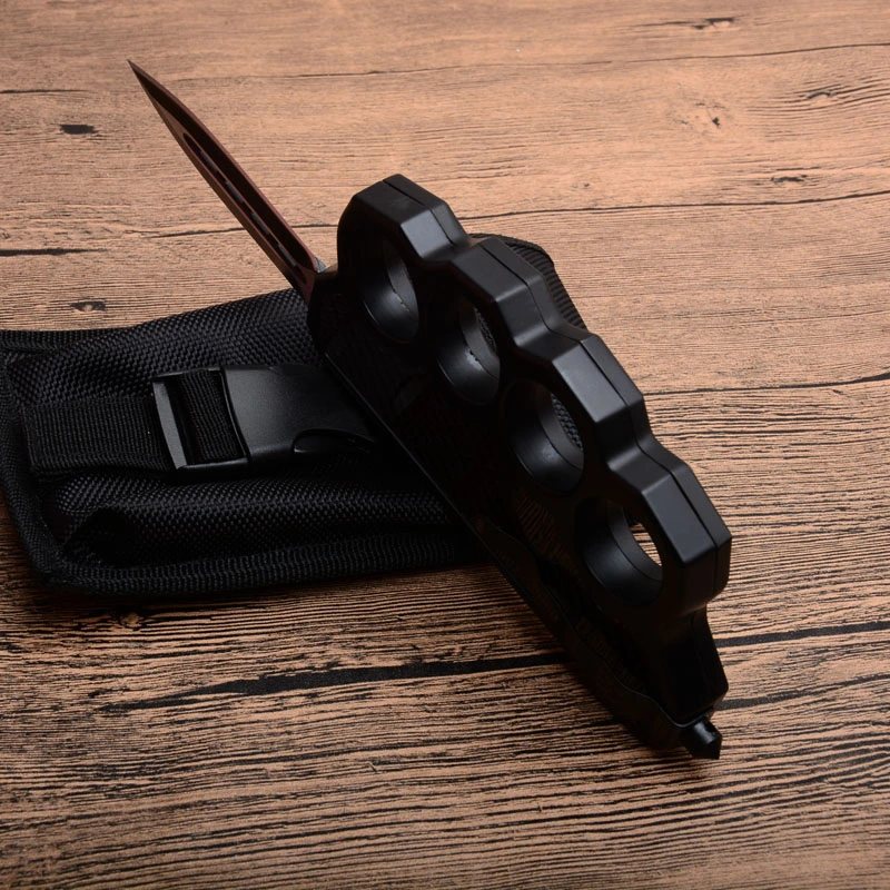 MT Boxing Knuckles OTF AUTO Knife 3.54" 440c Plain Blade, Zinc Aluminum ...