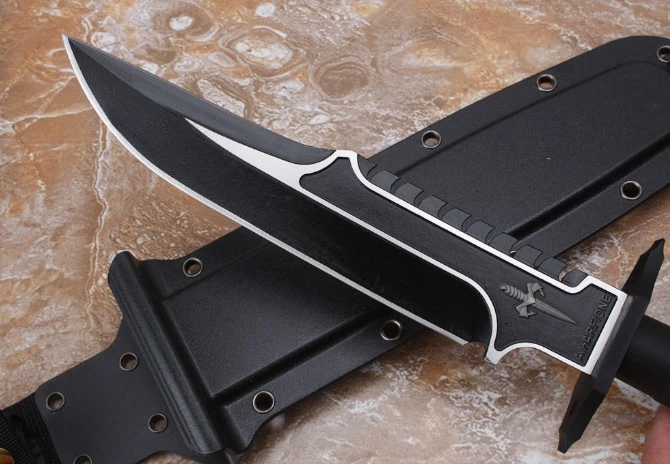 MT Marfione Interceptor Fixed Blade Knife 9.21" 7Cr15 Plain Blade ...