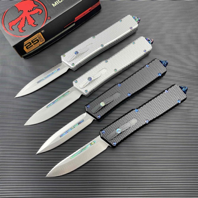 MT Cobra AUTO OTF Knife 3.54" D2 Dagger Blade, Aviation Aluminum Handles