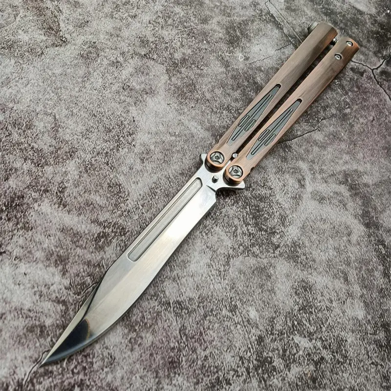 BM Balisong Butterfly Knife 4.52" 440C Drop Point Blade, 420 Stainless ...