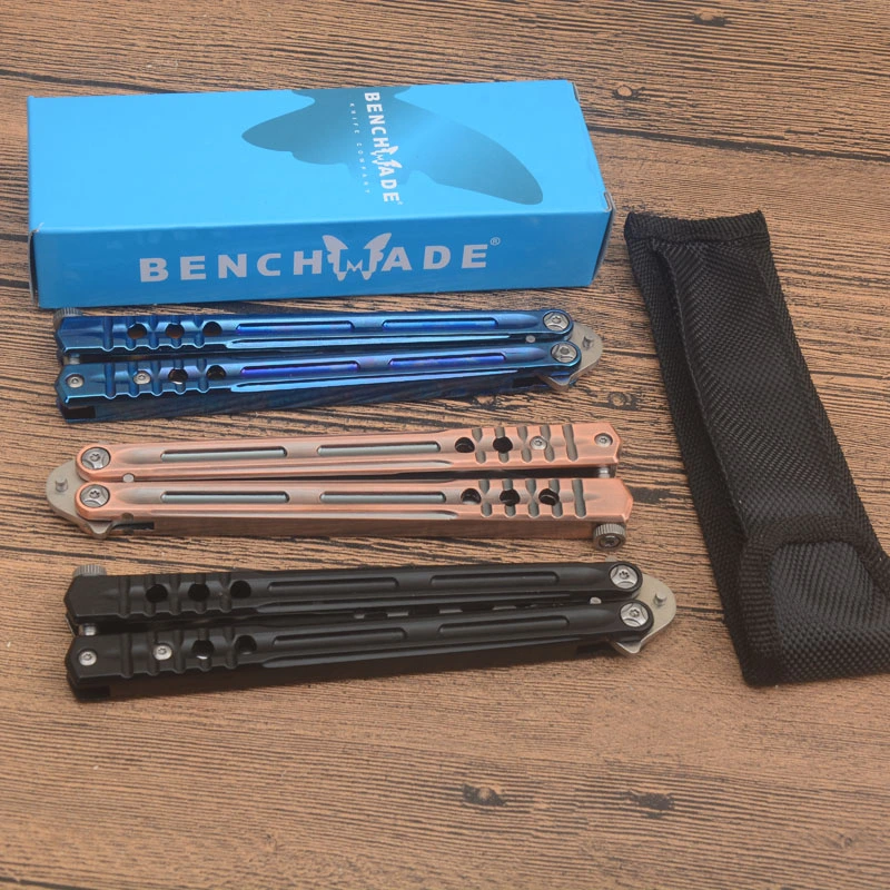 BM Balisong Butterfly Knife 4.6" 440C Drop Point Blade, 420 Stainless ...