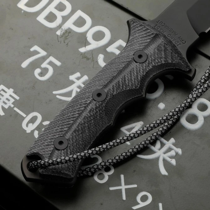 CR Pacific Combat Knife Fixed 6.49" CPM-MagnaCut Black Combo Blade ...
