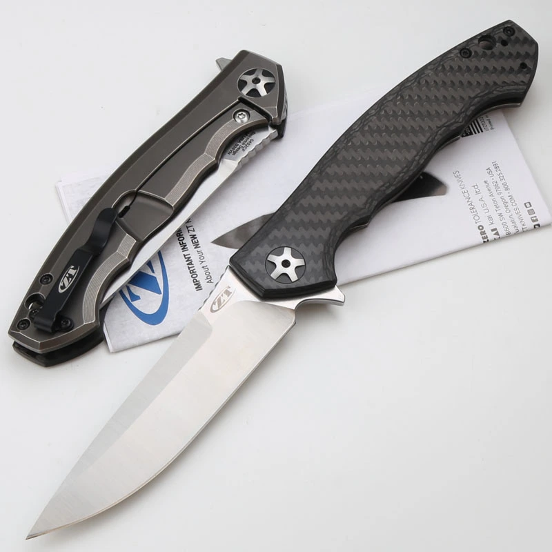 ZT 0452CF Flipper 4.13" S35VN Satin Blade, Carbon Fiber and Titanium ...