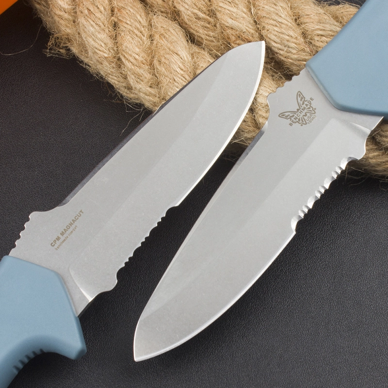 BM Water Fixed Blade Dive Knife 4.32" CPM-MagnaCut Stonewashed Blade ...
