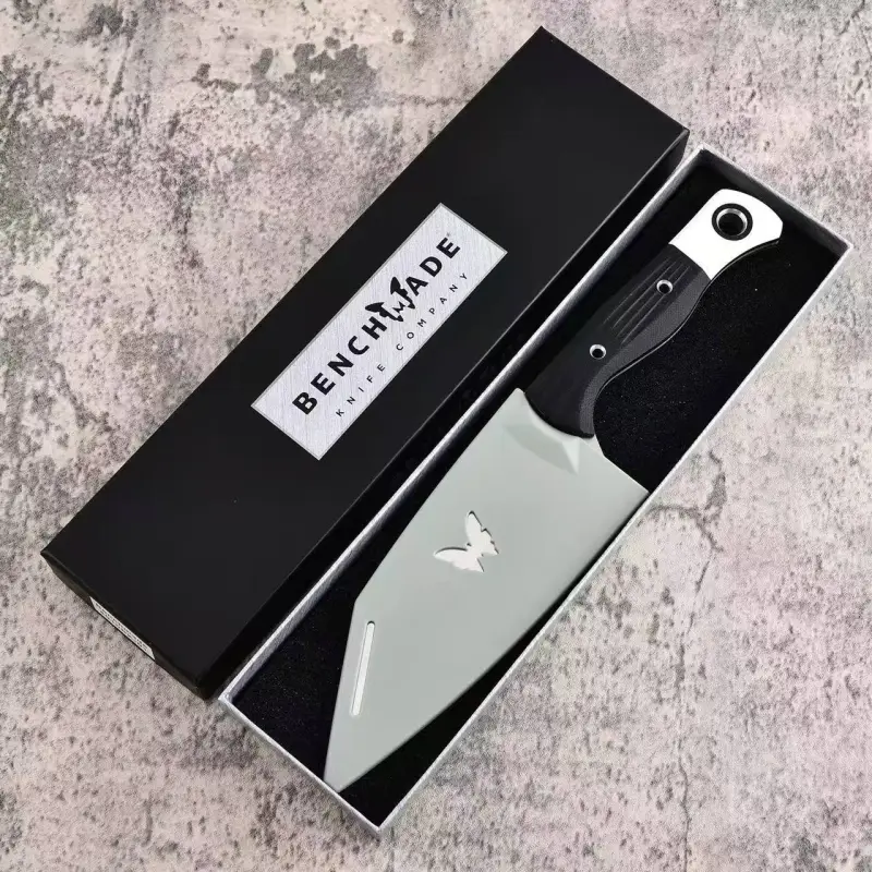 BM Station Knife Fixed Blade 5.82" CPM-154 Black Clip Point Blade, OD ...