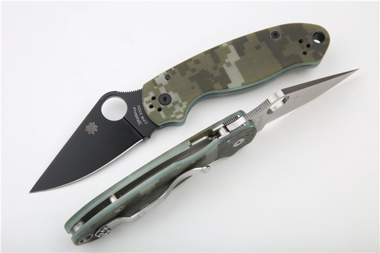 Spy Para 3 Folding Knife 2.91" S30V Satin Plain Blade, G10 Handles ...