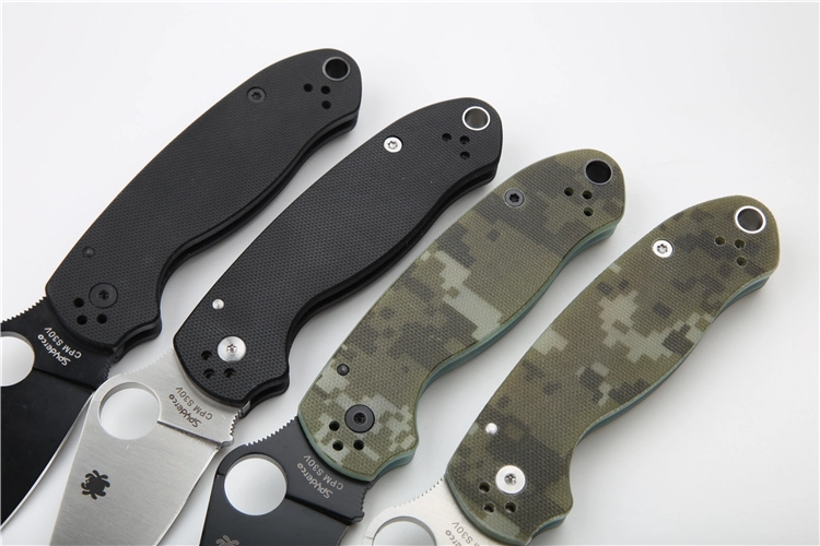 Spy Para 3 Folding Knife 2.91" S30V Satin Plain Blade, G10 Handles ...