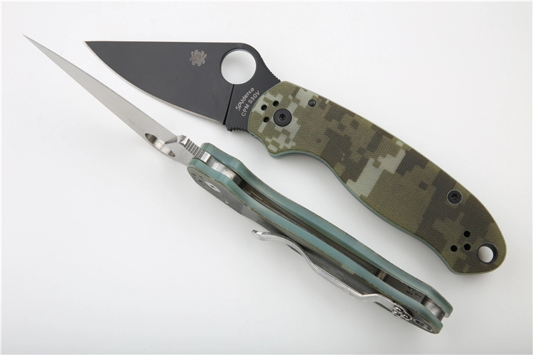 Spy Para 3 Folding Knife 2.91" S30V Satin Plain Blade, G10 Handles ...