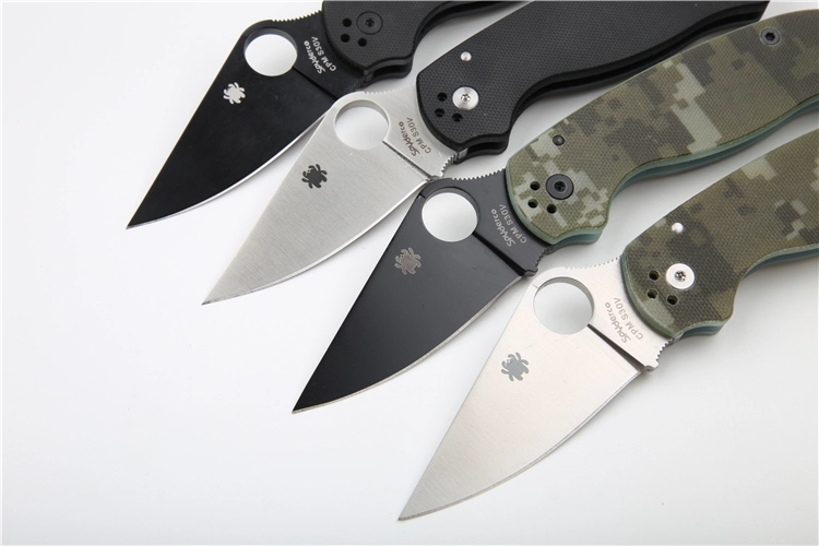 Spy Para 3 Folding Knife 2.91" S30V Satin Plain Blade, G10 Handles ...