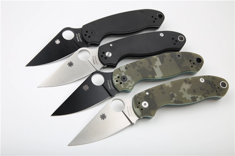 Spy Para 3 Folding Knife 2.91" S30V Satin Plain Blade, G10 Handles ...