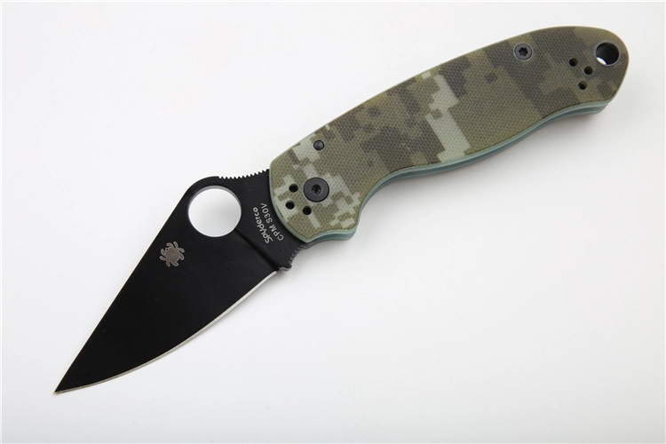 Spy Para 3 Folding Knife 2.91" S30V Satin Plain Blade, G10 Handles ...