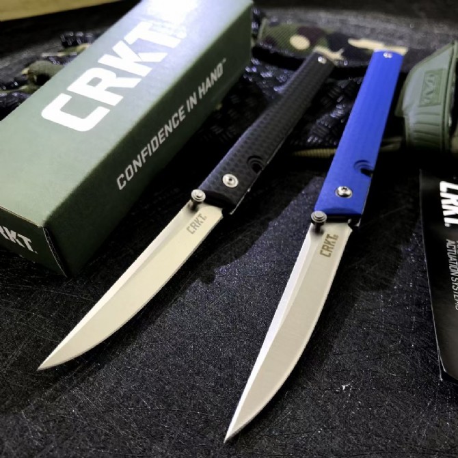 CRKT 7096 Rogers CEO Gentleman's Folding Knife 3.15" 8Cr13 Satin Plain ...