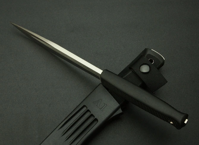 A1 Survival Fixed Blade Knife 6.1" Satin 8Cr13 Blade, Zytel Handle and ...