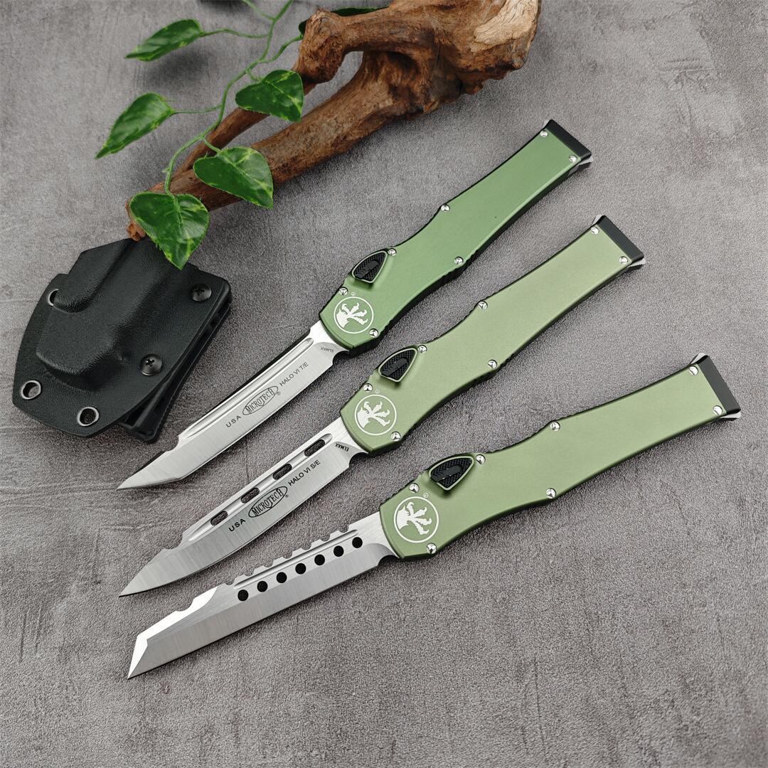 MT Customs Green 150-10 Halo VI OTF AUTO Knife 4.17" Elmax Blade ...