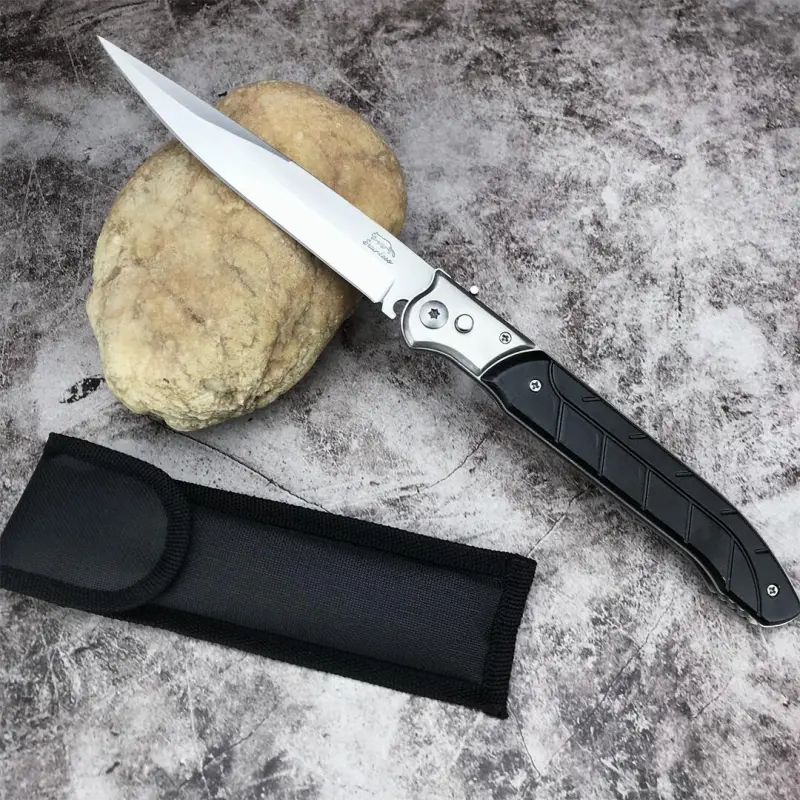 Russia Auto Flipper Folding Knife 5.12" 420 Steel Plain Satin Blade ...