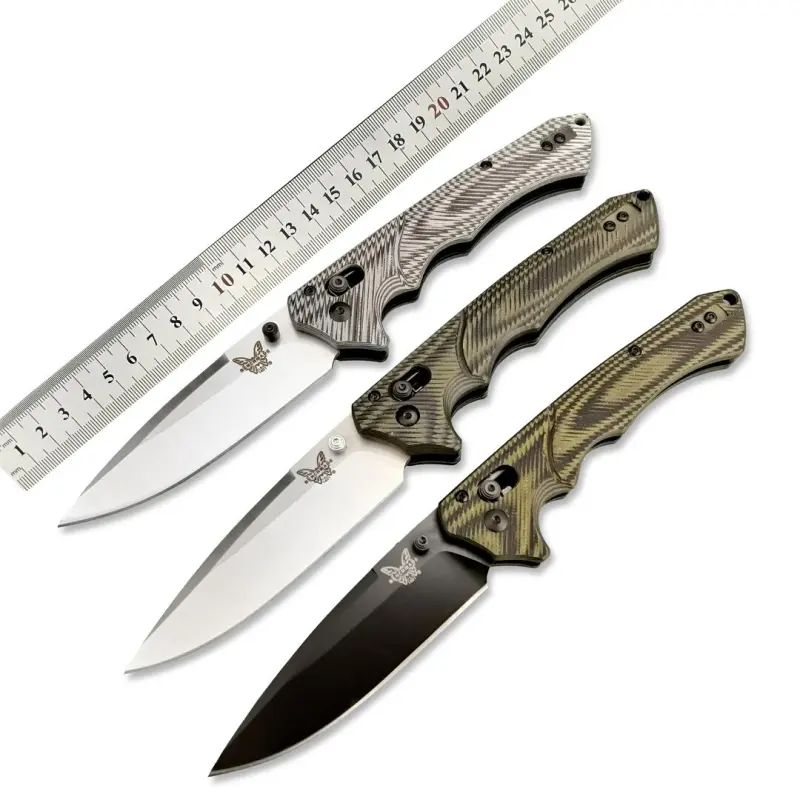 BM 615 RUKUS Folding Blade Knife 3.54" S30V Drop Point, G10 Handles ...