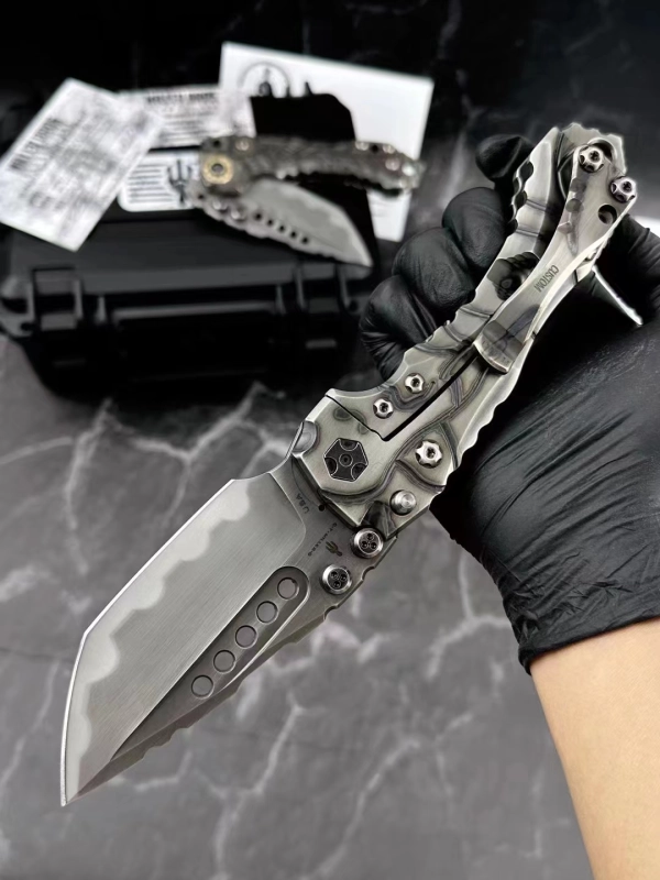 Miller Bros.BIsdes T1 Folding Blade Knife 4.13" Z-Wear Combo Tanto ...