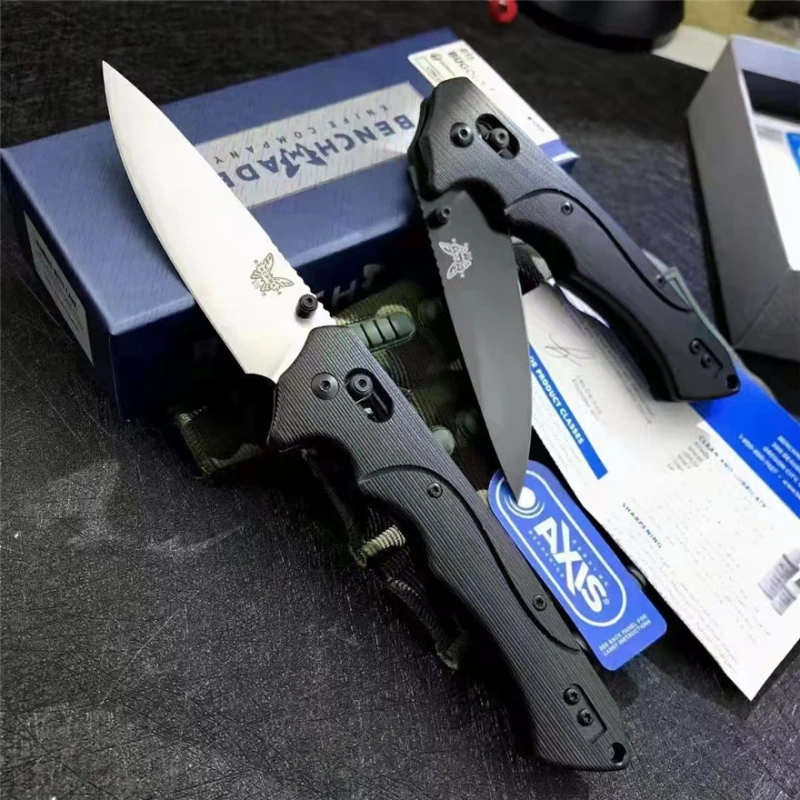 BM 615 RUKUS Folding Blade Knife 3.54" S30V Drop Point, G10 Handles