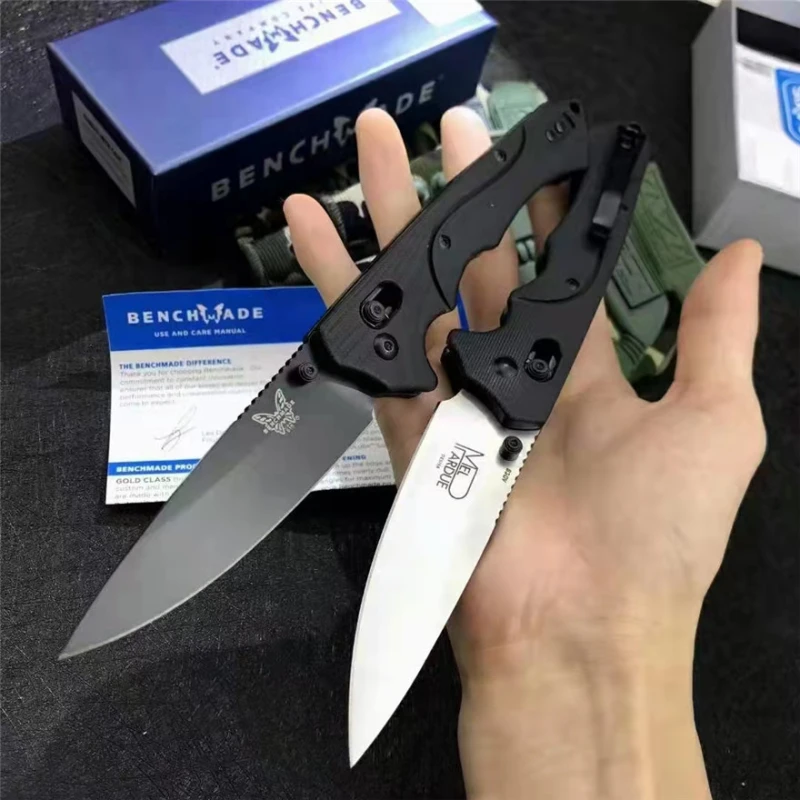 BM 615 RUKUS Folding Blade Knife 3.54" S30V Drop Point, G10 Handles